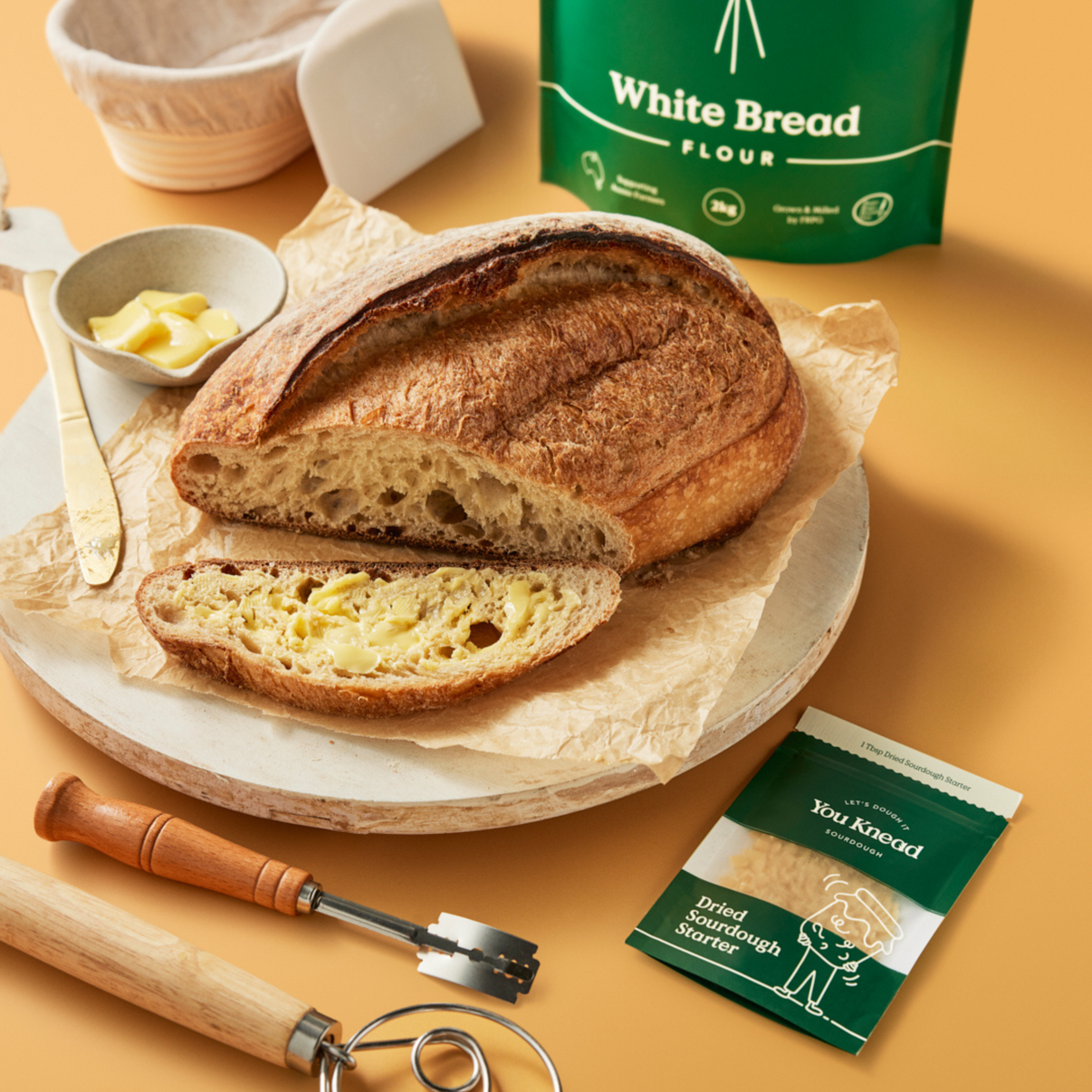 Complete Sourdough Starter Kit - Bread Kit | You Knead Sourdough